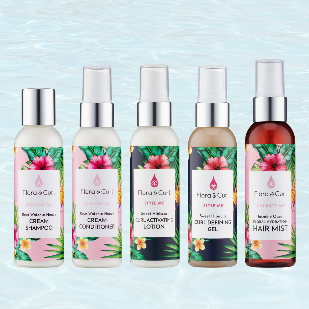 Flora & Curl | Mini Essentials Kit - Reise-Set für Lockenpflege und St ...